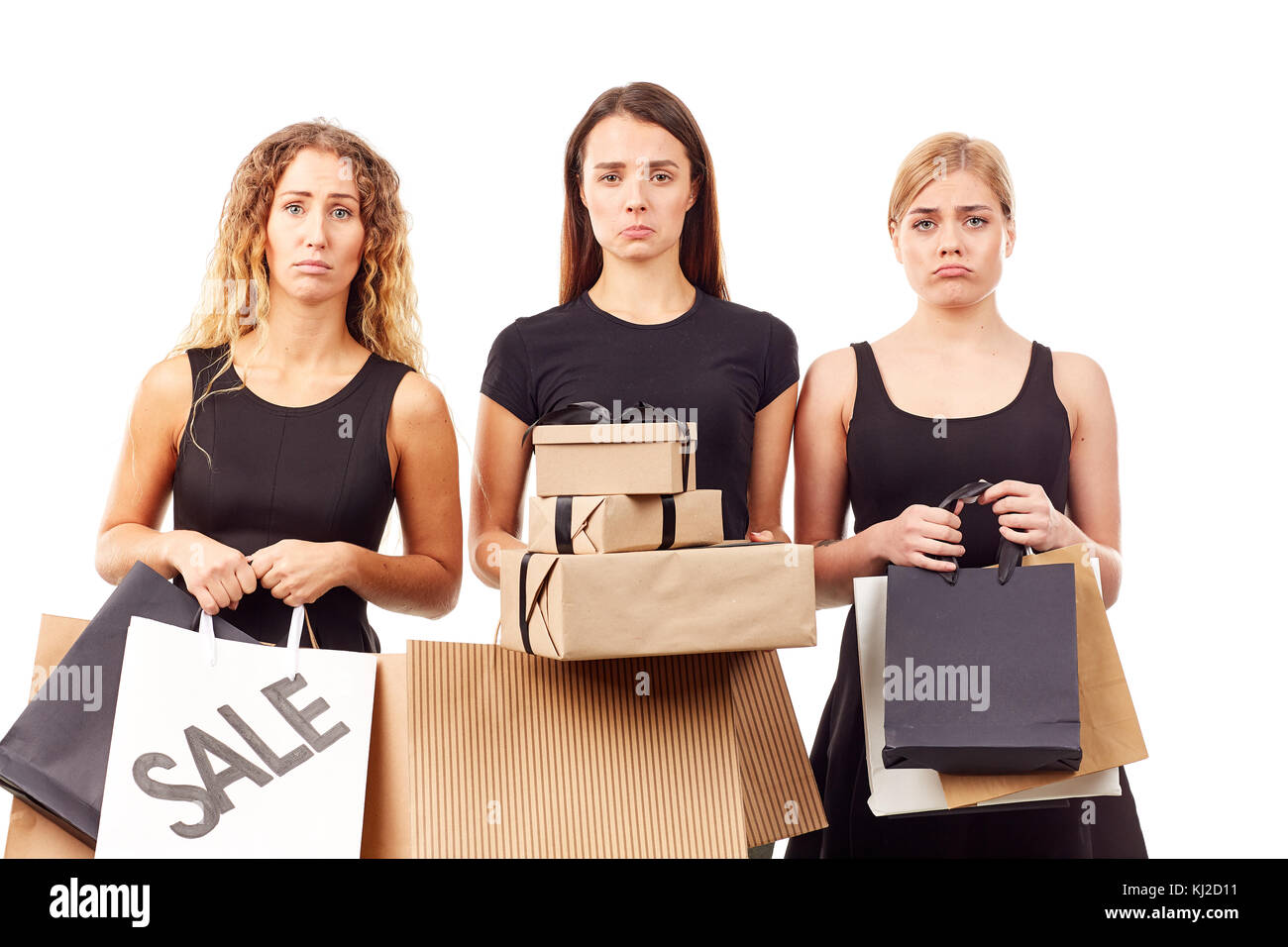 Black Friday shopaholics Stock Photo - Alamy
