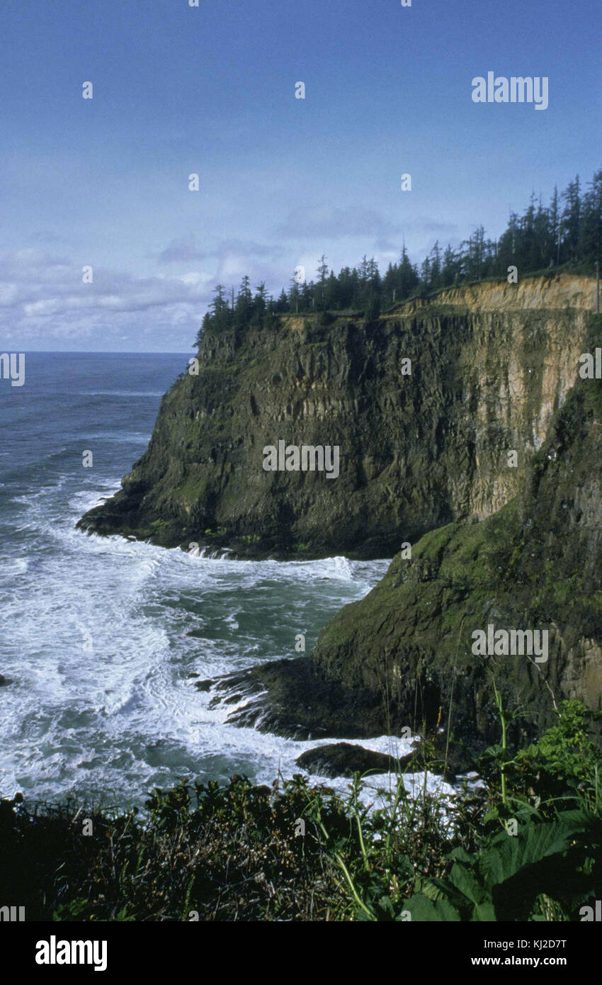 Oregon coast cliffs Stock Photo - Alamy
