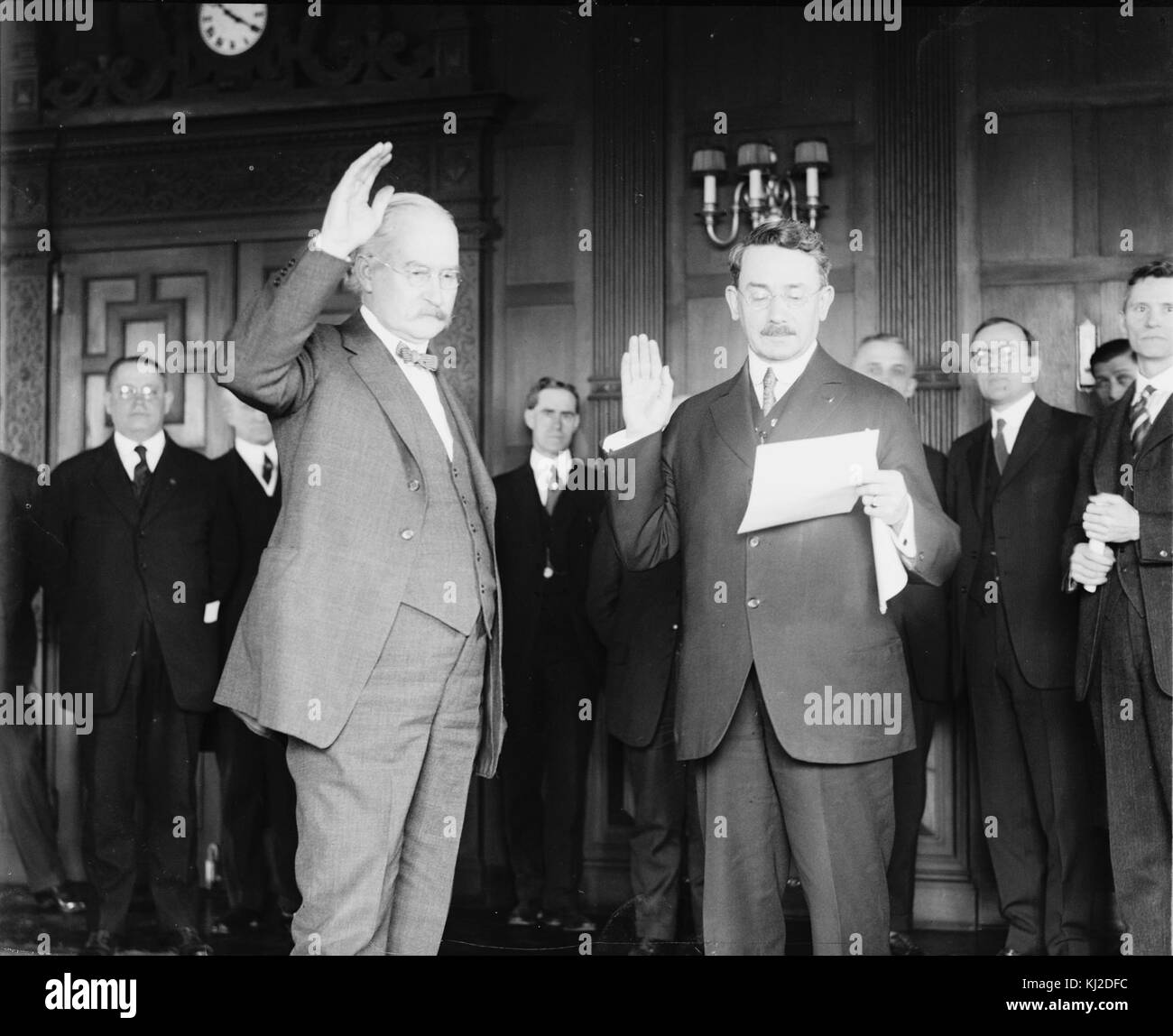 Albert B. Fall swearing in Stock Photo - Alamy
