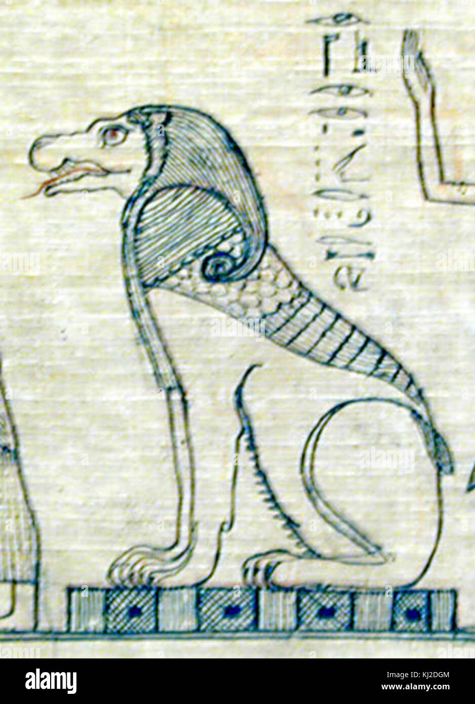 The Ammut Papyrus is an ancient Egyptian artifact depicting the goddess ...