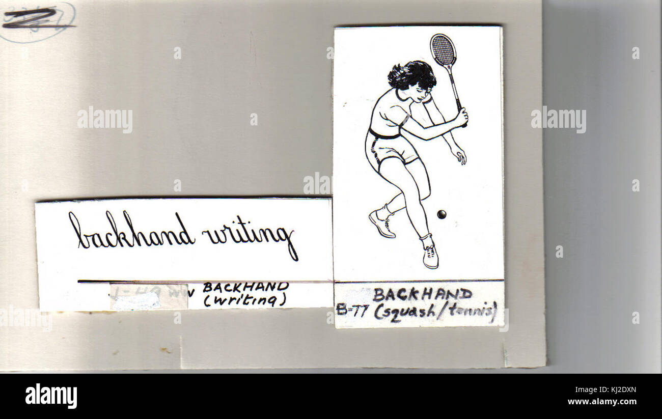 Backhand technique training tennis player hi-res stock photography and ...