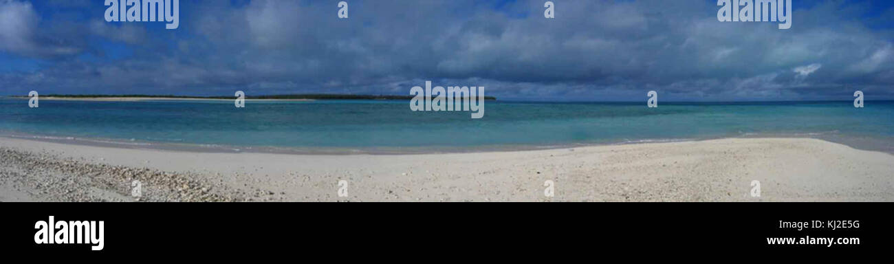 Panoramic view of tropical island Stock Photo - Alamy