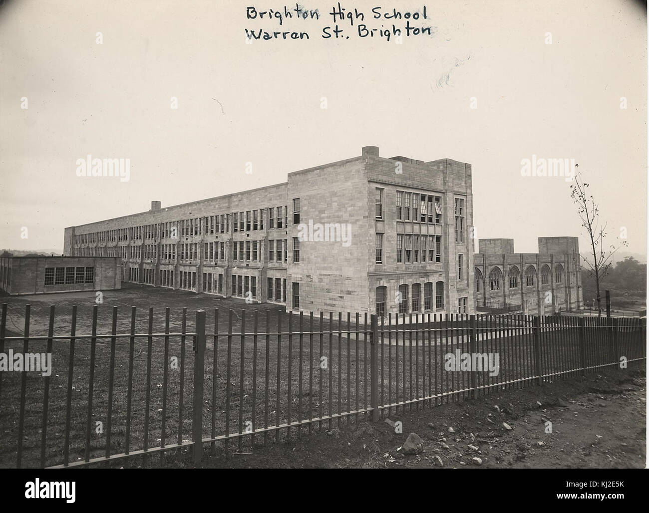 Brighton High School - 0403002019d - City of Boston Archives Stock ...