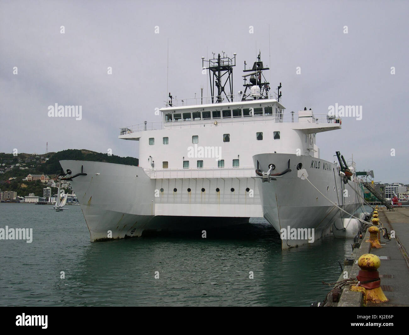Big white ship Stock Photo - Alamy