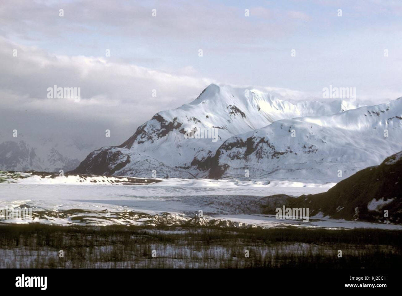 Allen glacier alpine glacier chugach mountains Stock Photo - Alamy