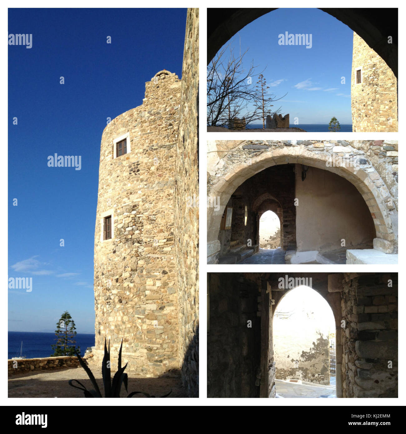 Castle of Naxos Stock Photo - Alamy