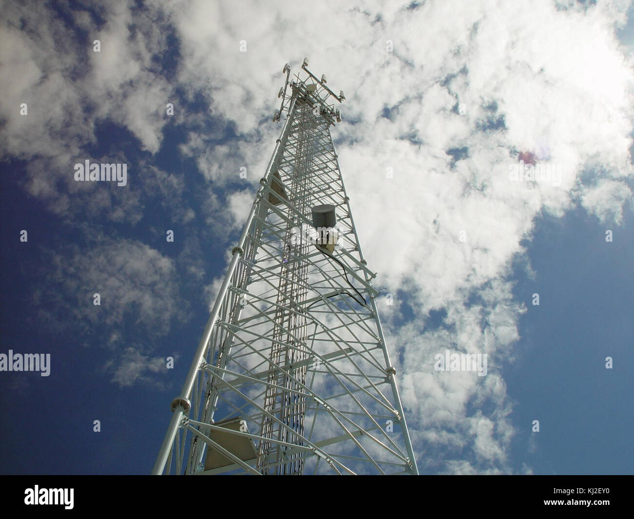 This communications tower is designed to reach high altitudes ...