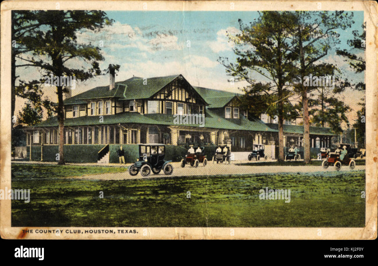 Club house Houston Country Club Houston TX Stock Photo - Alamy