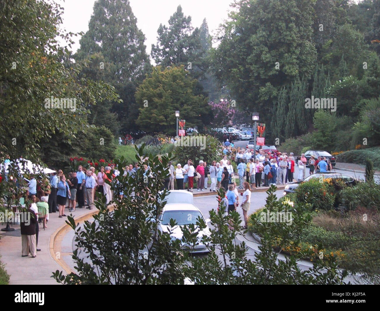 Crowd in park Stock Photo - Alamy