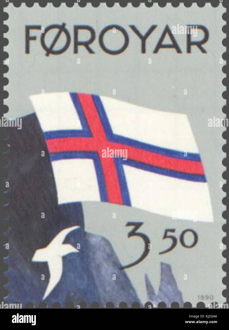 This Faroe stamp from 1940-1990 features artwork reflecting the culture ...
