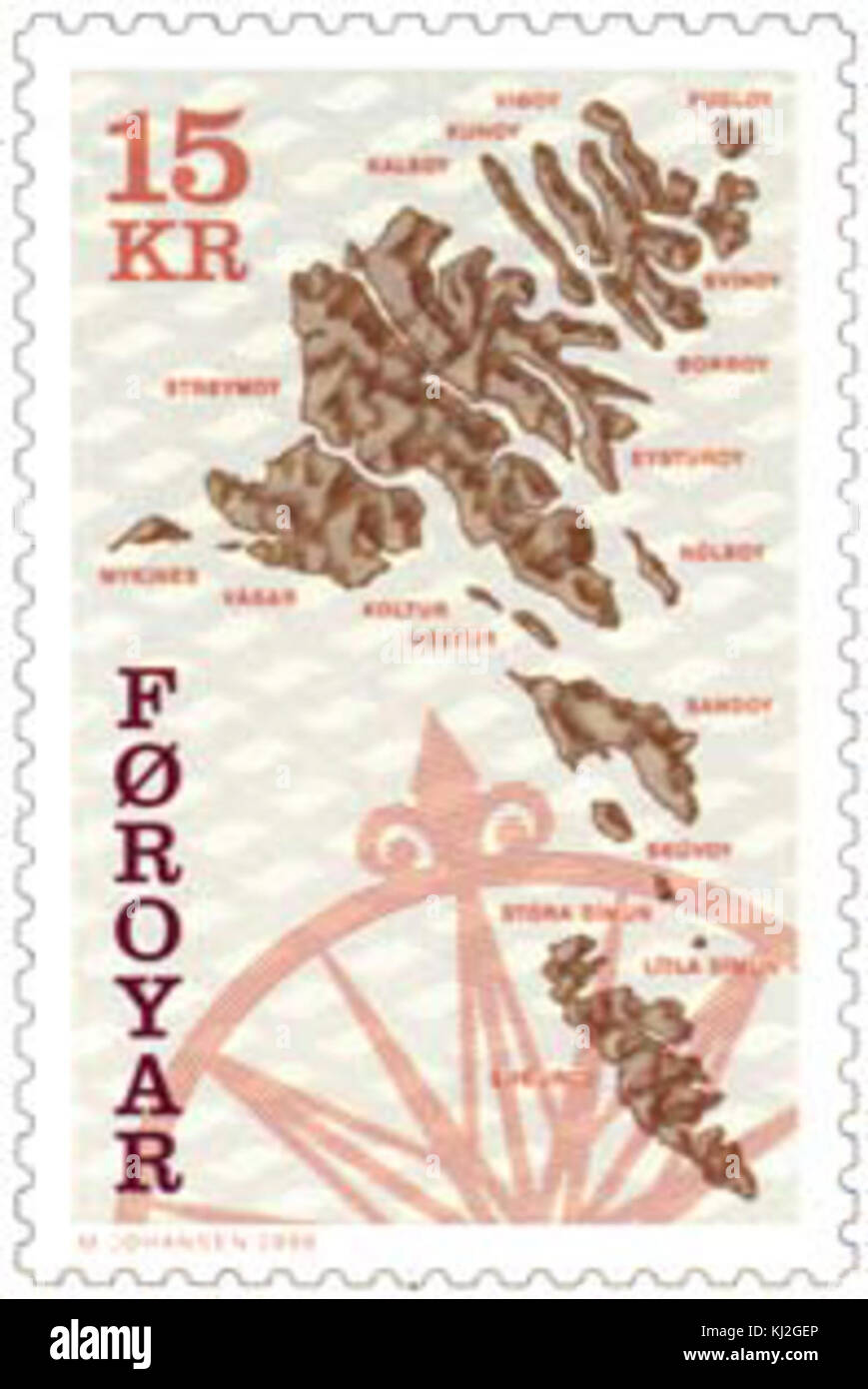Faroe stamp 371 Stock Photo - Alamy