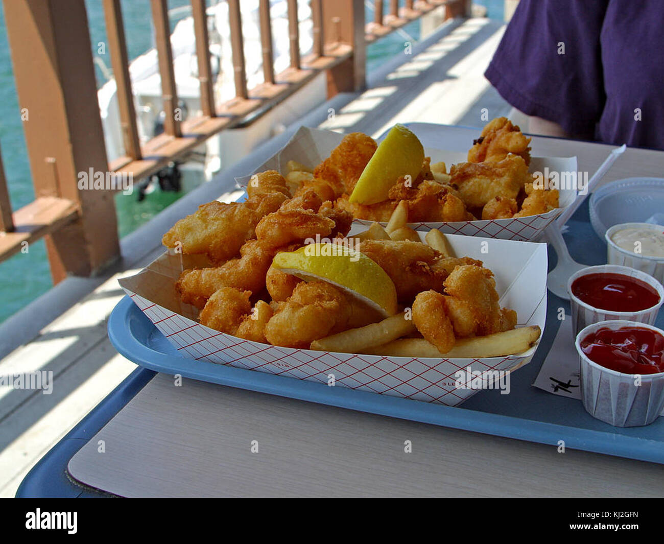 Fried Fish and French Fries Stock Photo - Alamy