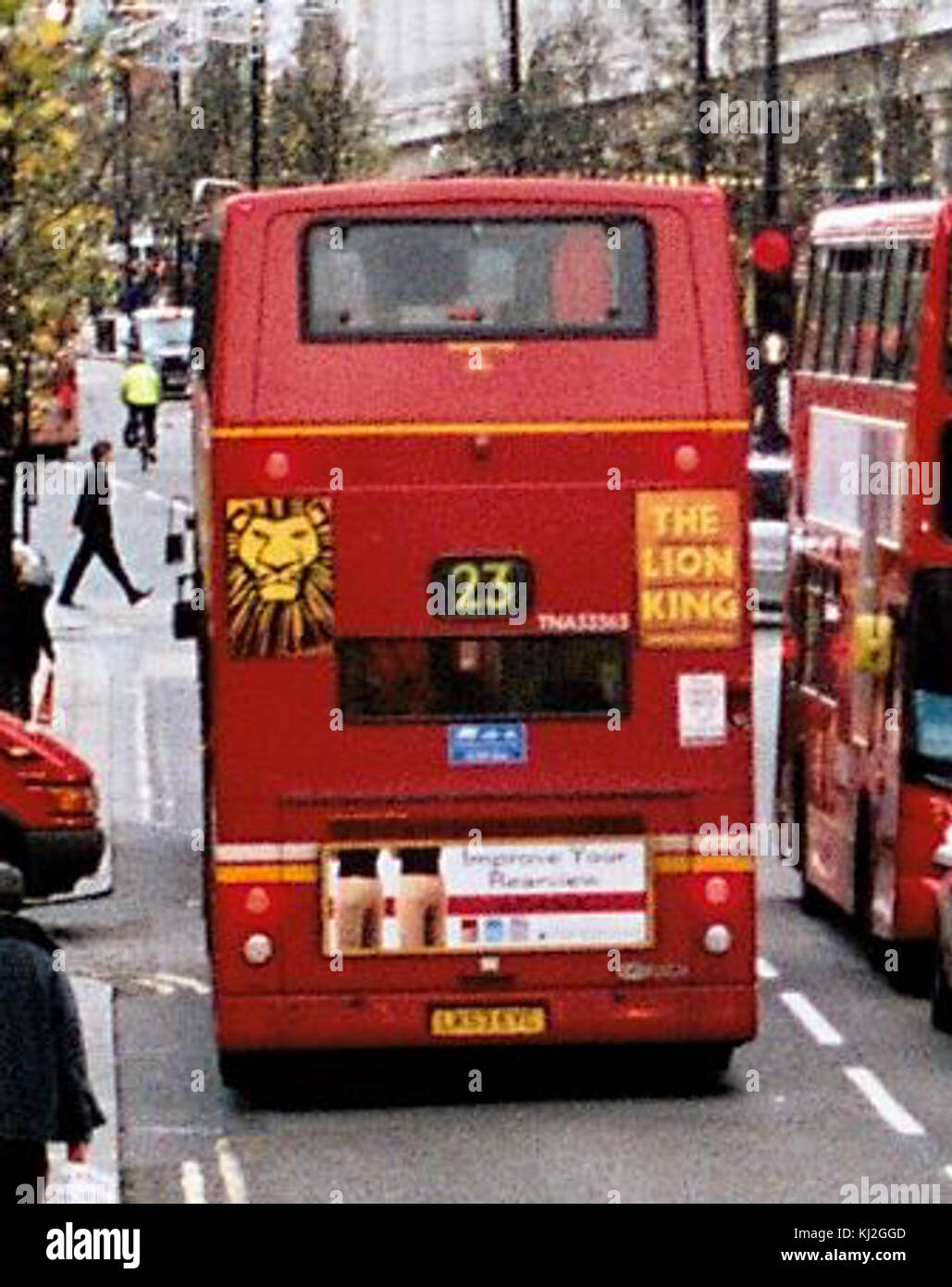 First London bus route 23 Oxford Street December 2006 Stock Photo - Alamy
