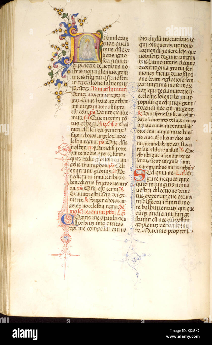 This manuscript leaf, attributed to Francesco di Antonio del Chierico ...