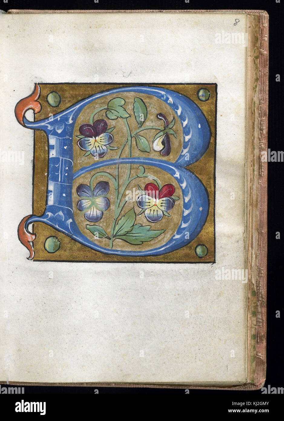 French - Leaf from Alphabet Book - Walters W2008R - Open Obverse Stock ...