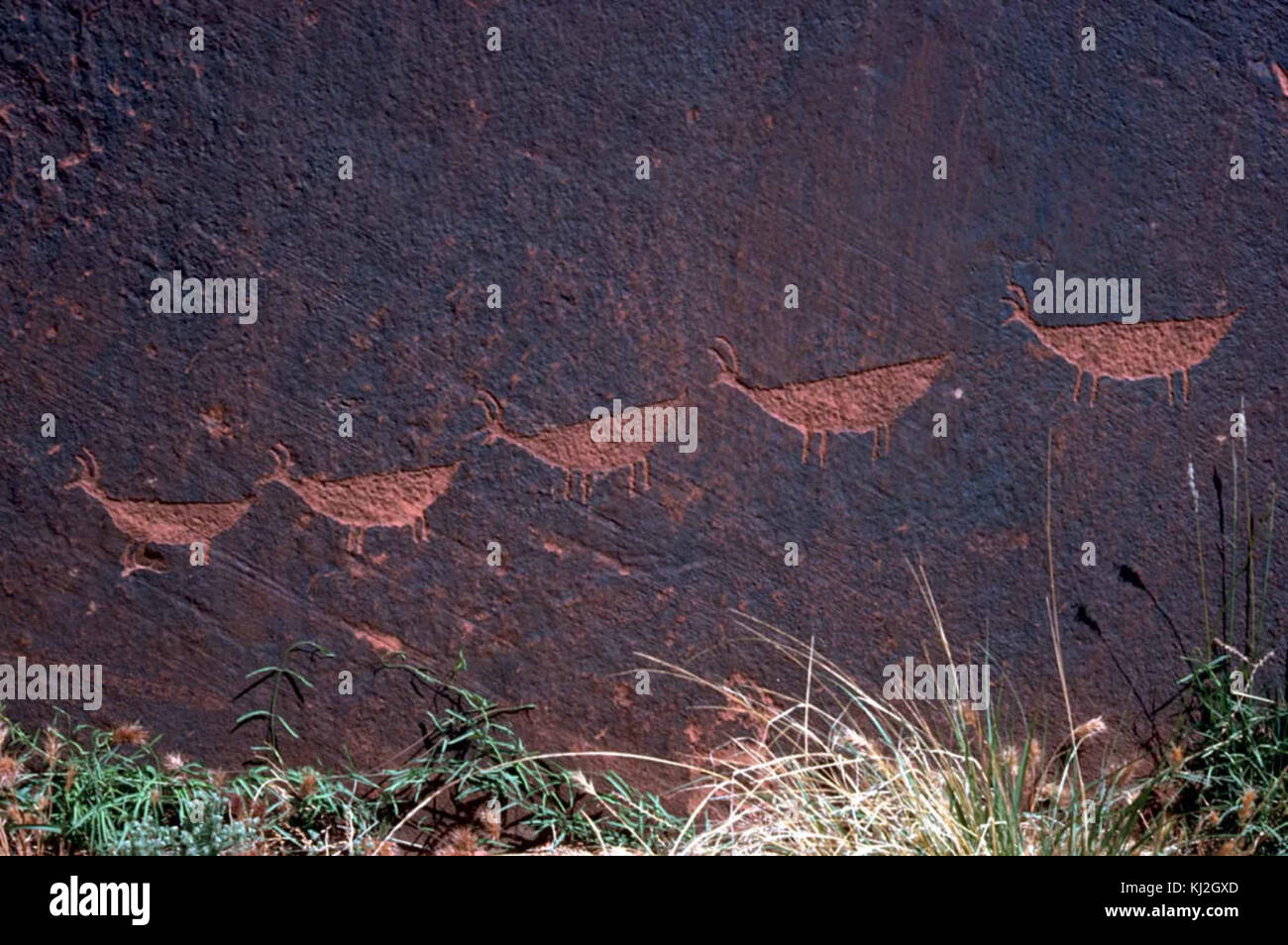 Petroglyphs from the Stone Age are rock carvings or engravings created ...