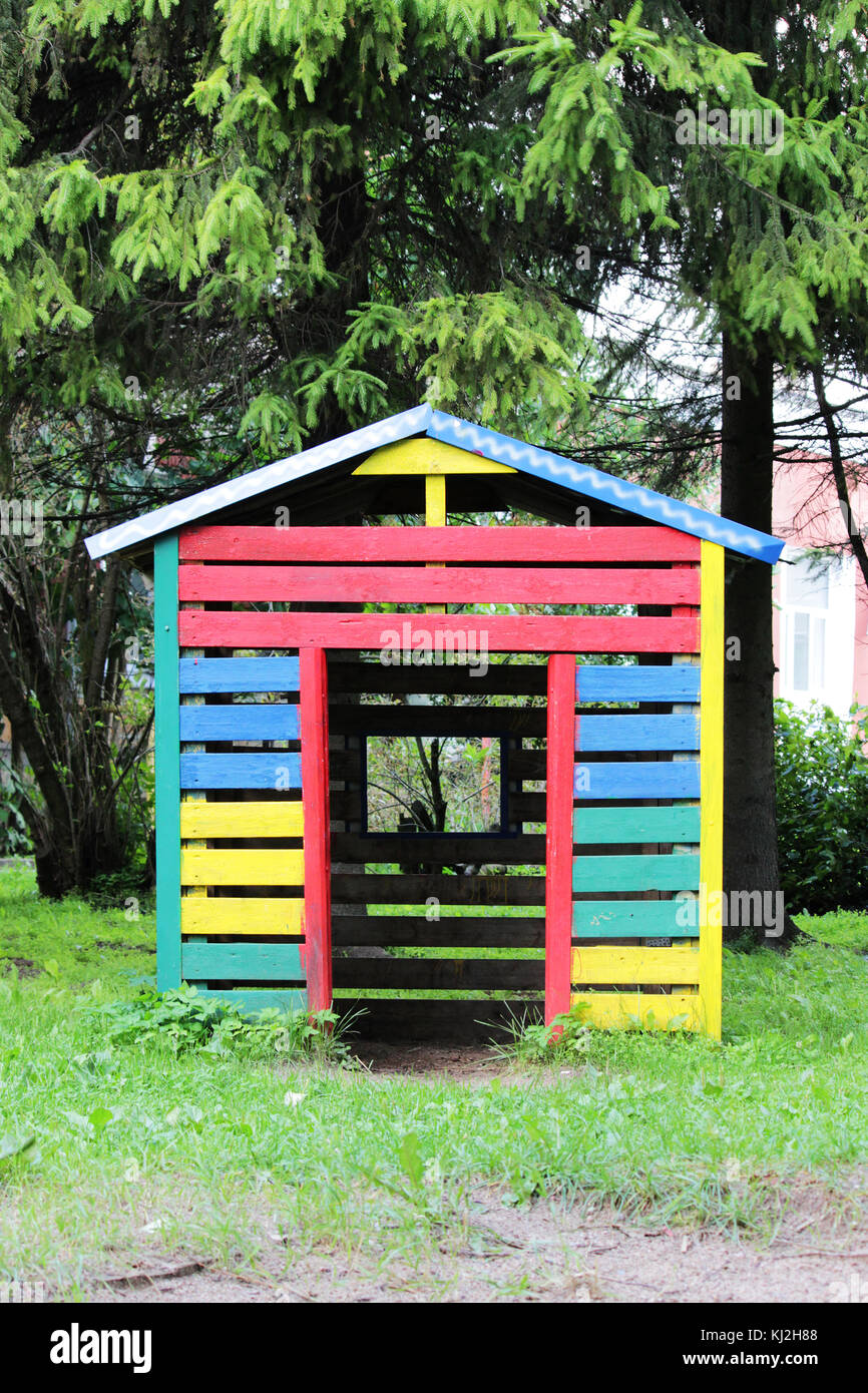 nice colorful small house for children Stock Photo - Alamy