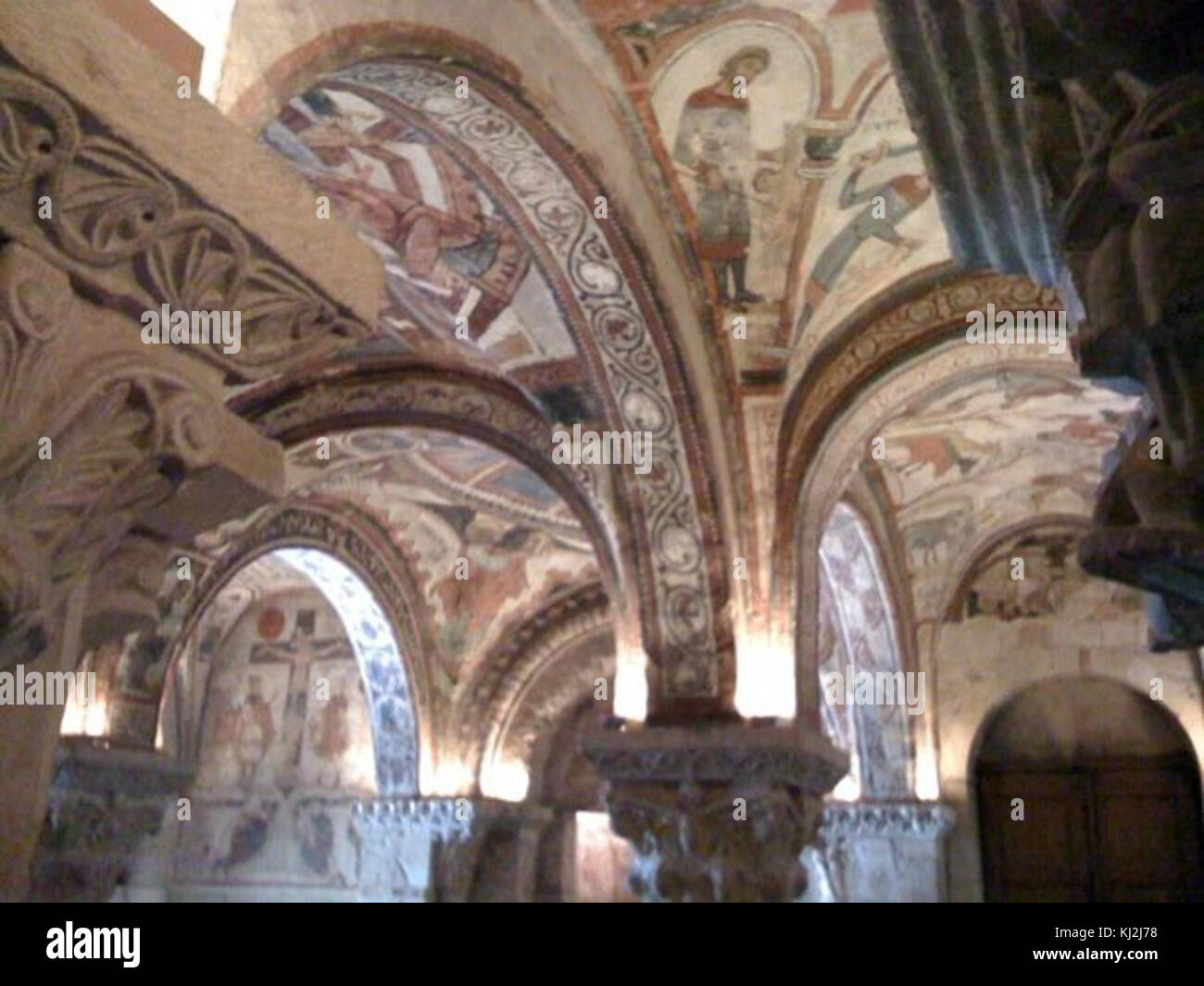 Leon - 12th century Romanesque frescoes of the Pantheon of Kings at the ...