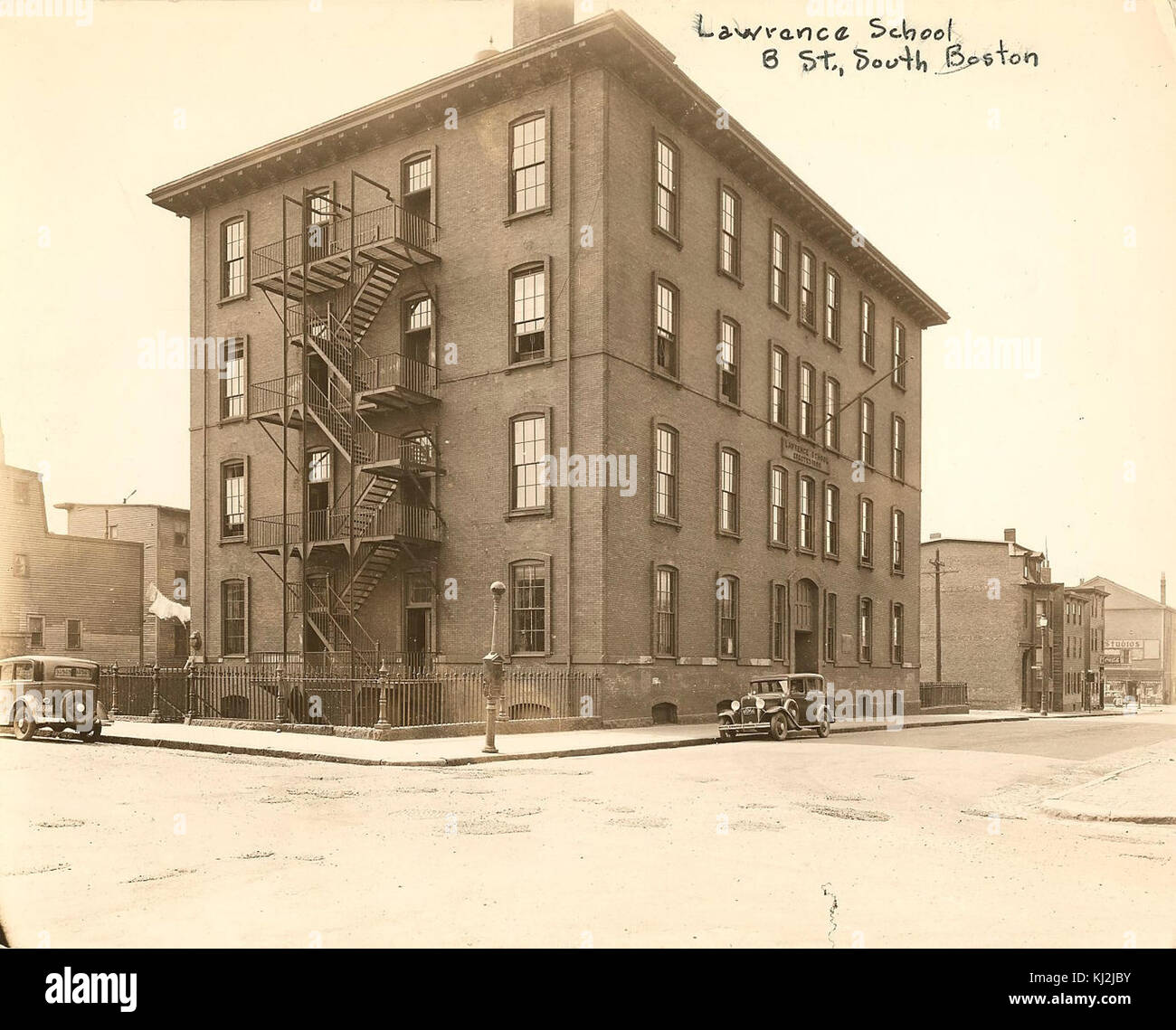 Lawrence School - 0403002099a - City of Boston Archives Stock Photo - Alamy