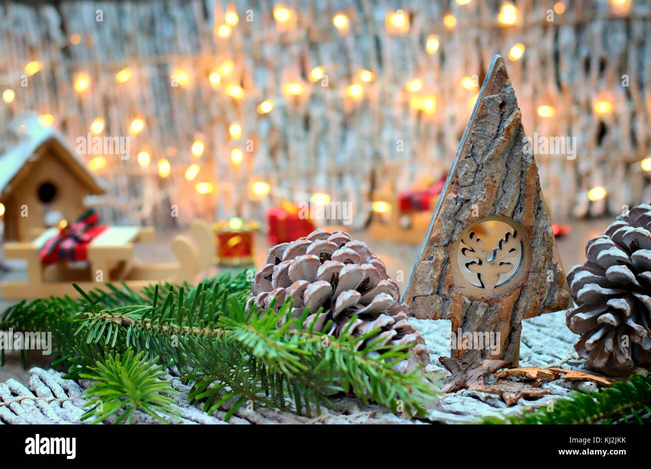 Christmas tree made light bulbs hi-res stock photography and images - Alamy