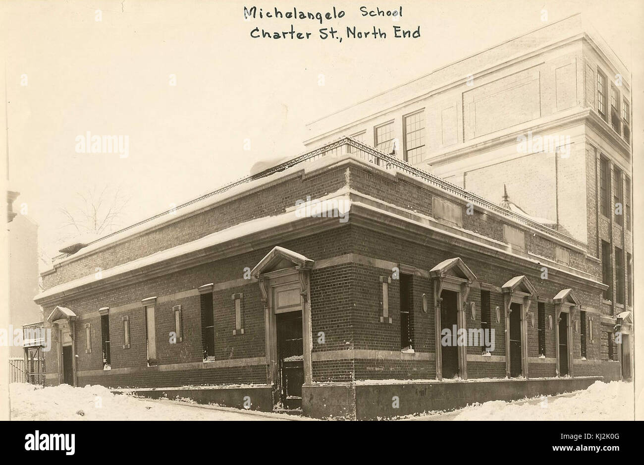 Michelangelo School - 0403002117d - City of Boston Archives Stock Photo ...