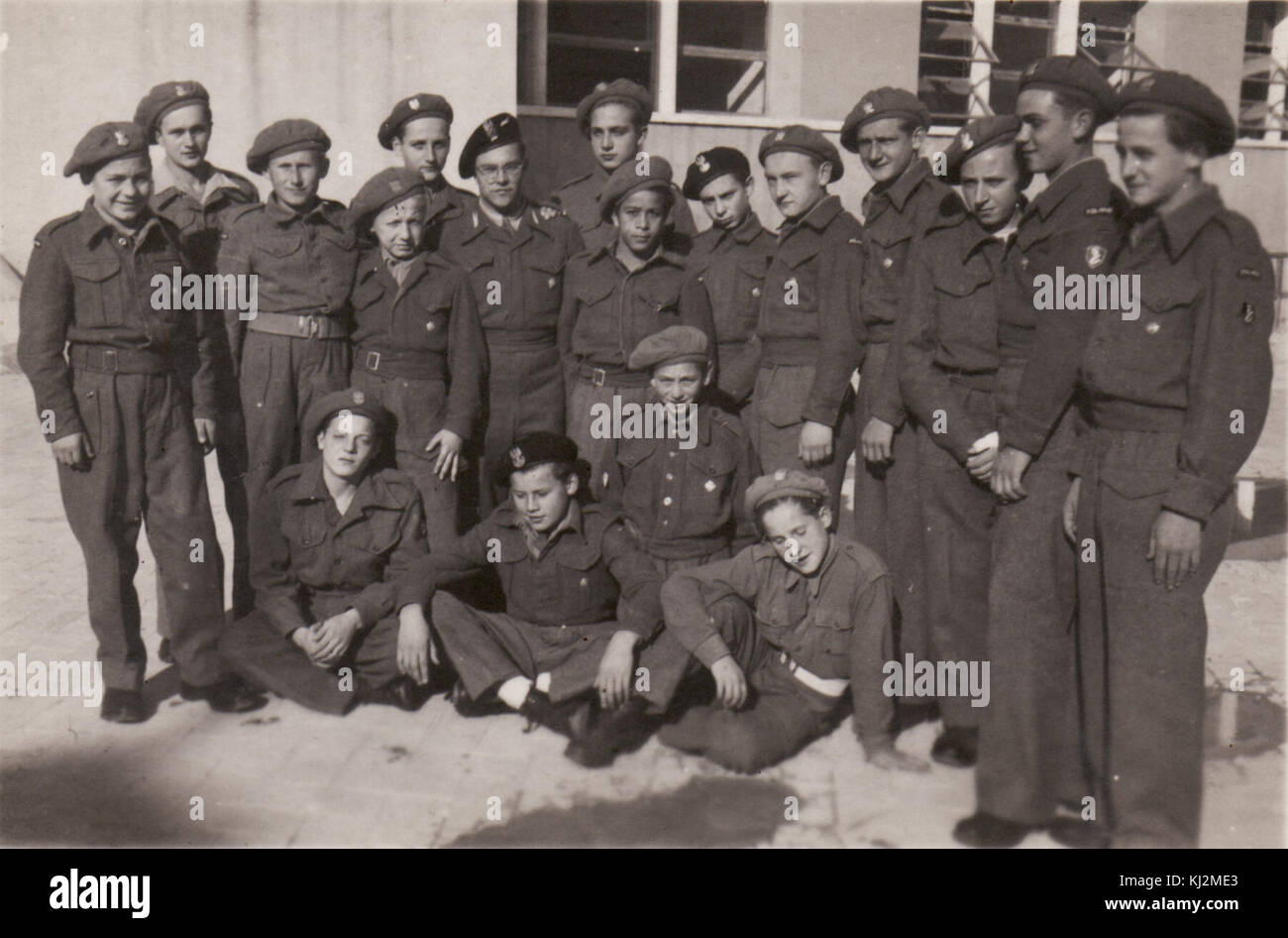 This photograph documents the Polish II Corps in Casarano on September ...