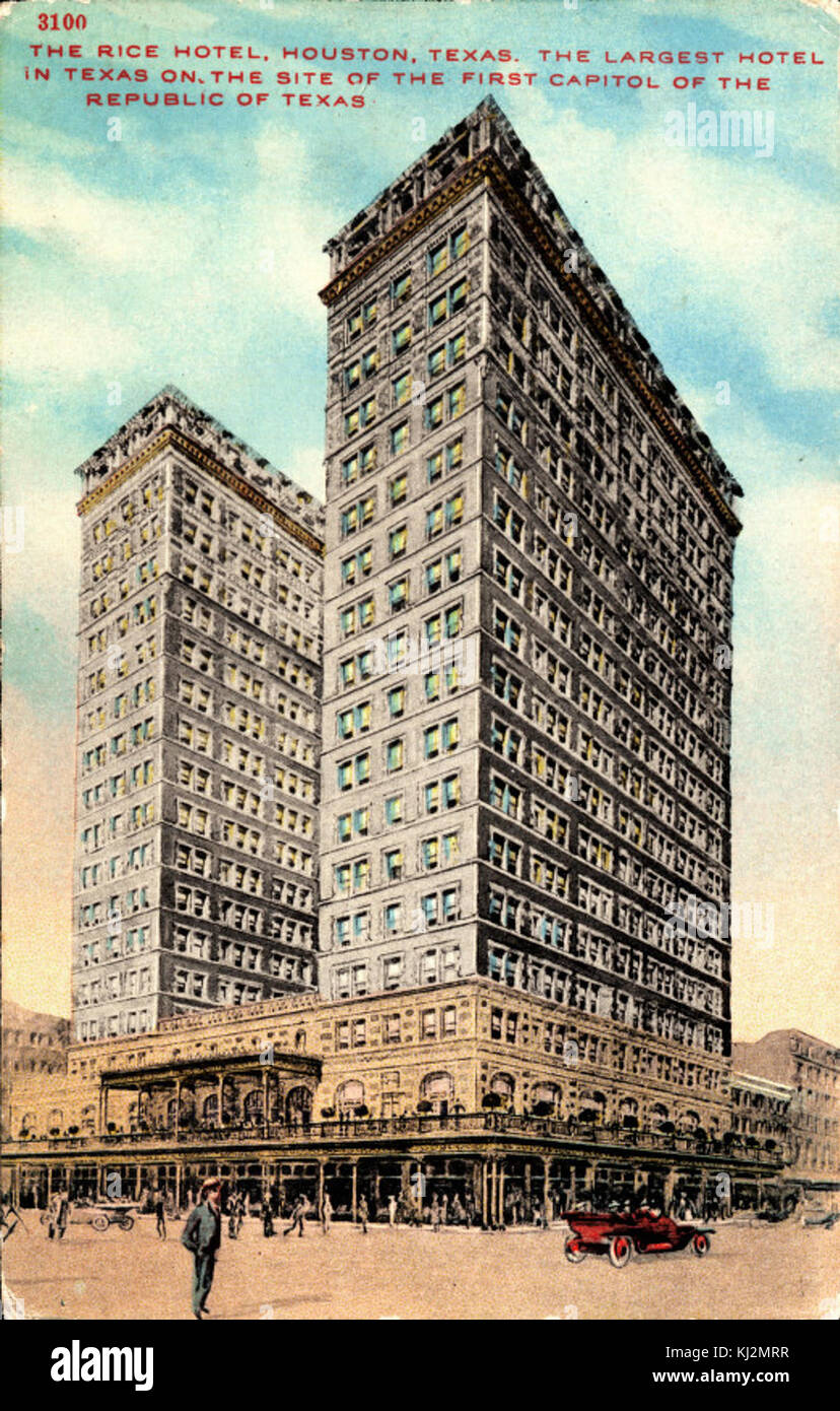 Rice Hotel, Houston, Texas Stock Photo - Alamy