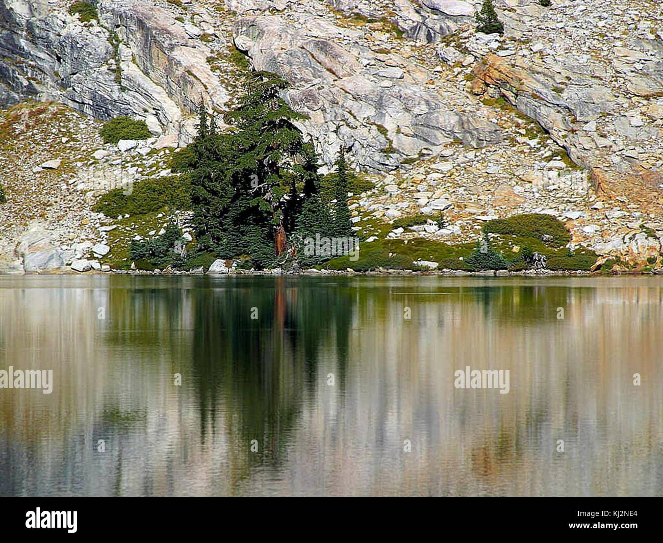 Spring lake reflections Stock Photo - Alamy
