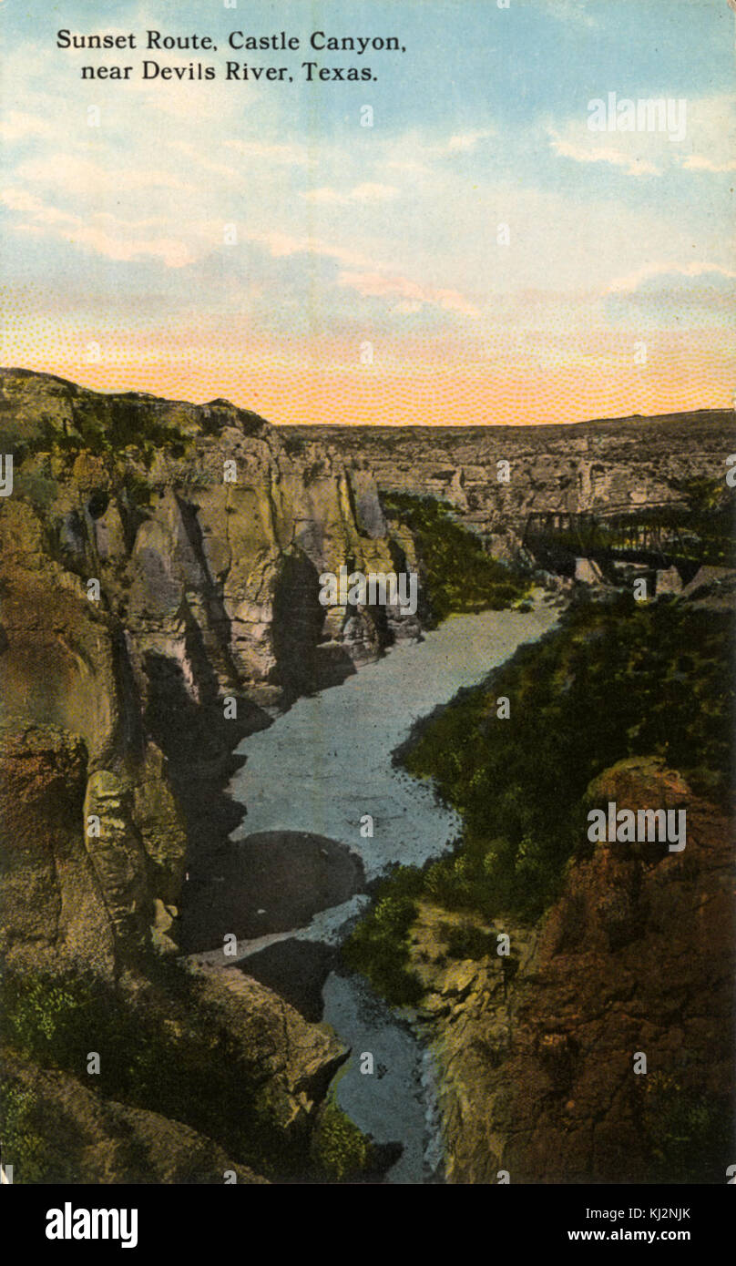 Sunset Route, Castle Canyon, Texas Stock Photo - Alamy