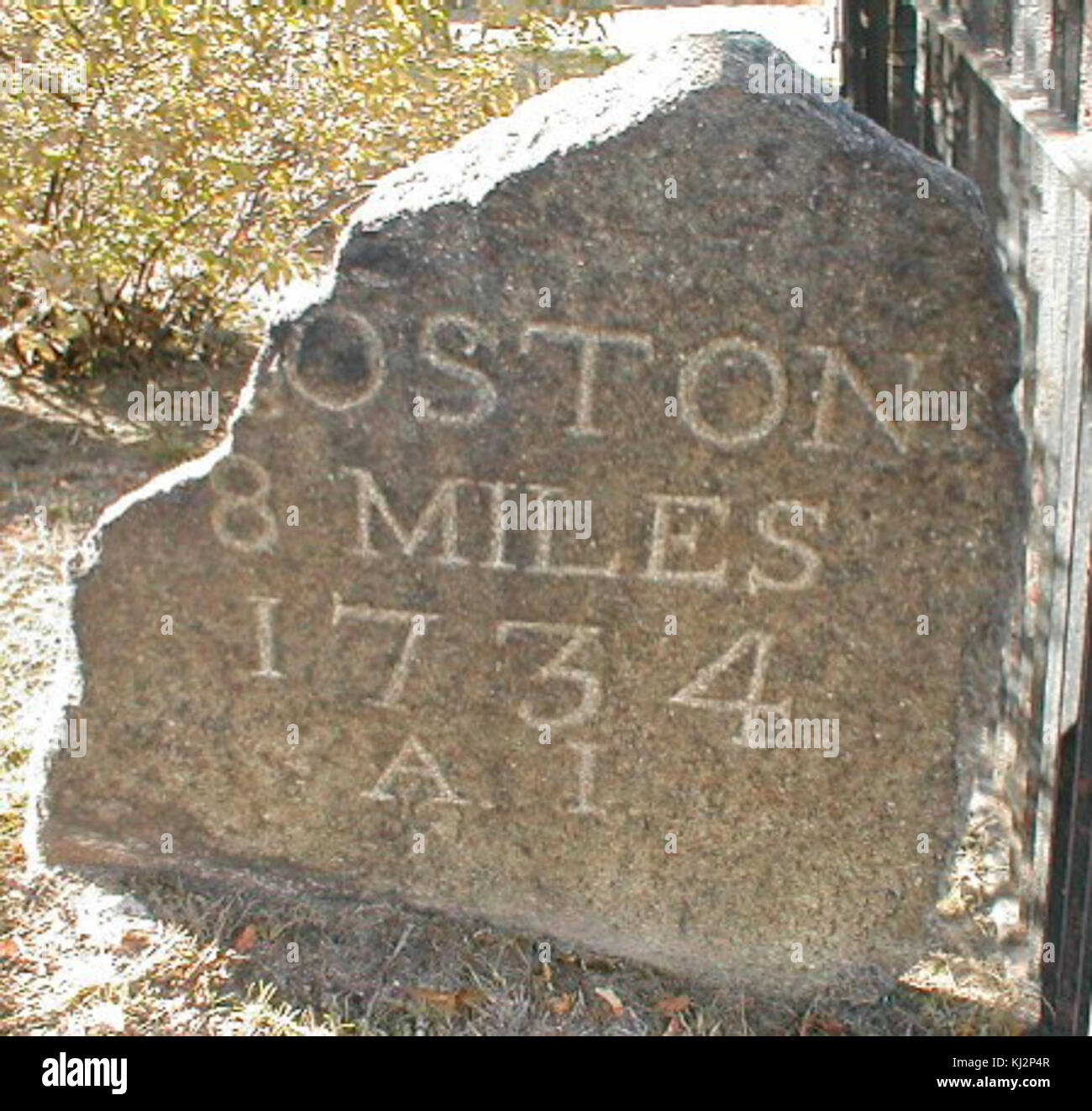 Upper Post Road MP 8 Stock Photo - Alamy