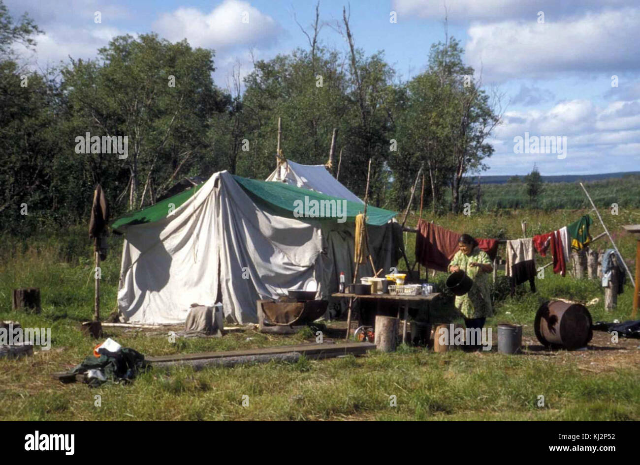 River fish camp Stock Photo - Alamy