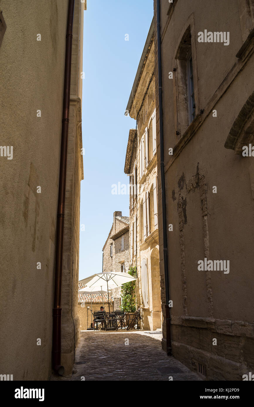 Street of medieval village of Gordes, Provence, France Stock Photo - Alamy