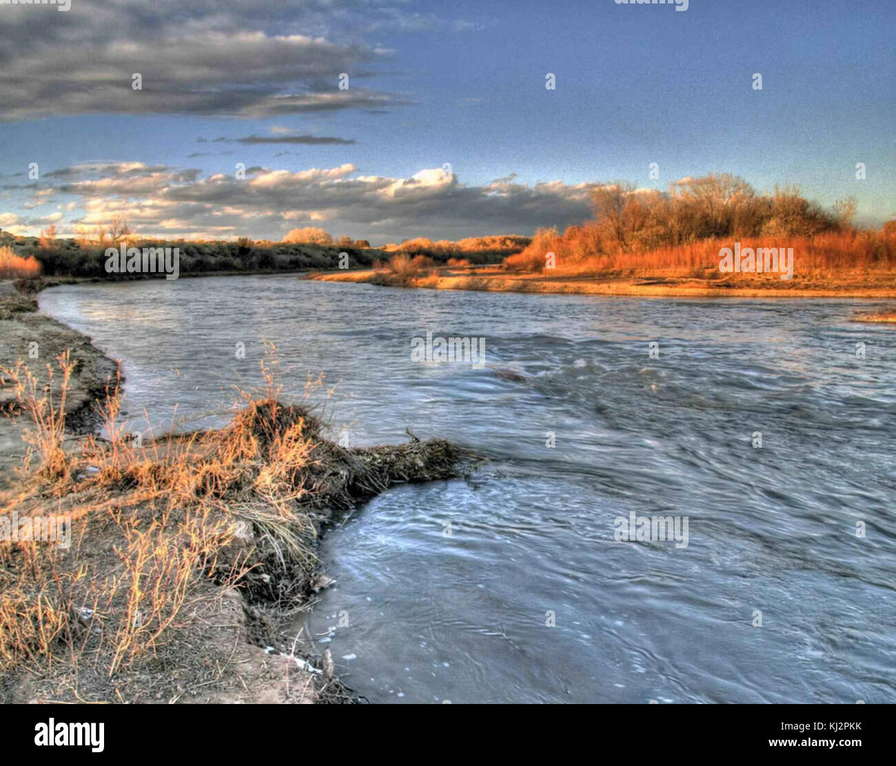 River scenic landscape Stock Photo - Alamy