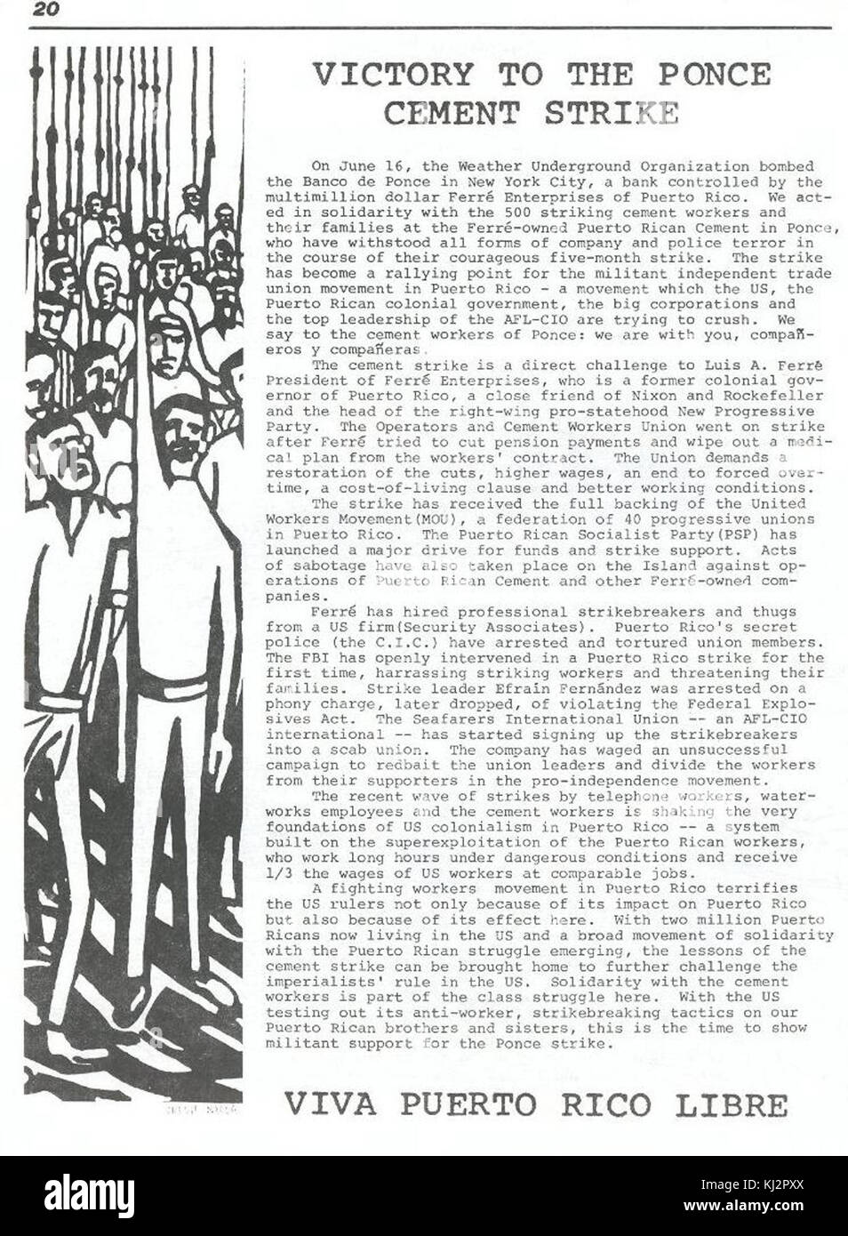 Weather Underground - Ponce Cement Strike Stock Photo - Alamy