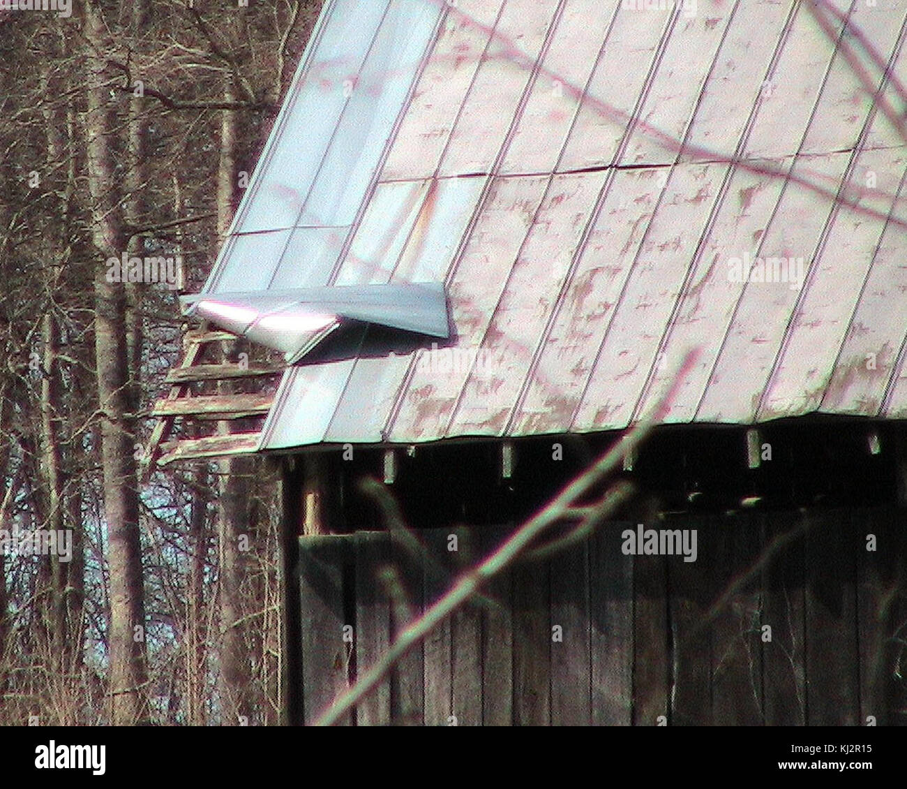 Wind damage to barns resulted in the loss of tin roofs, causing ...
