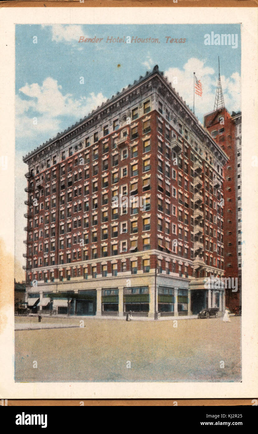 Bender Hotel, Houston, Texas Stock Photo - Alamy