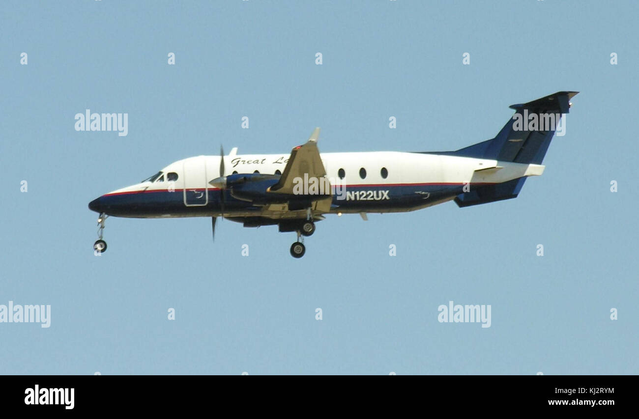 Beech 1900d feeder liner Senver international airport Stock Photo - Alamy