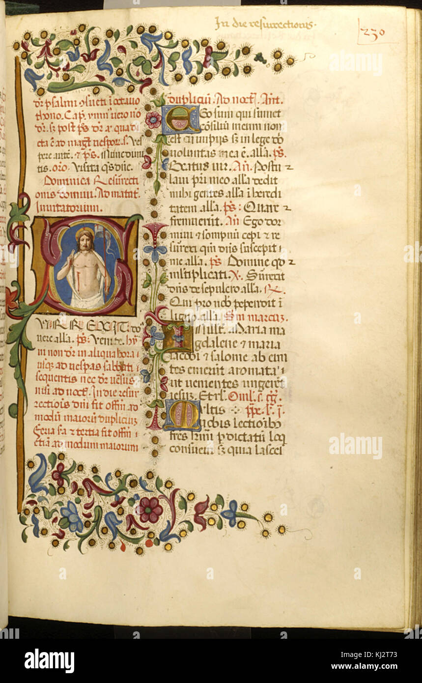 This illuminated manuscript leaf by Benedetto Bordon, featuring ...