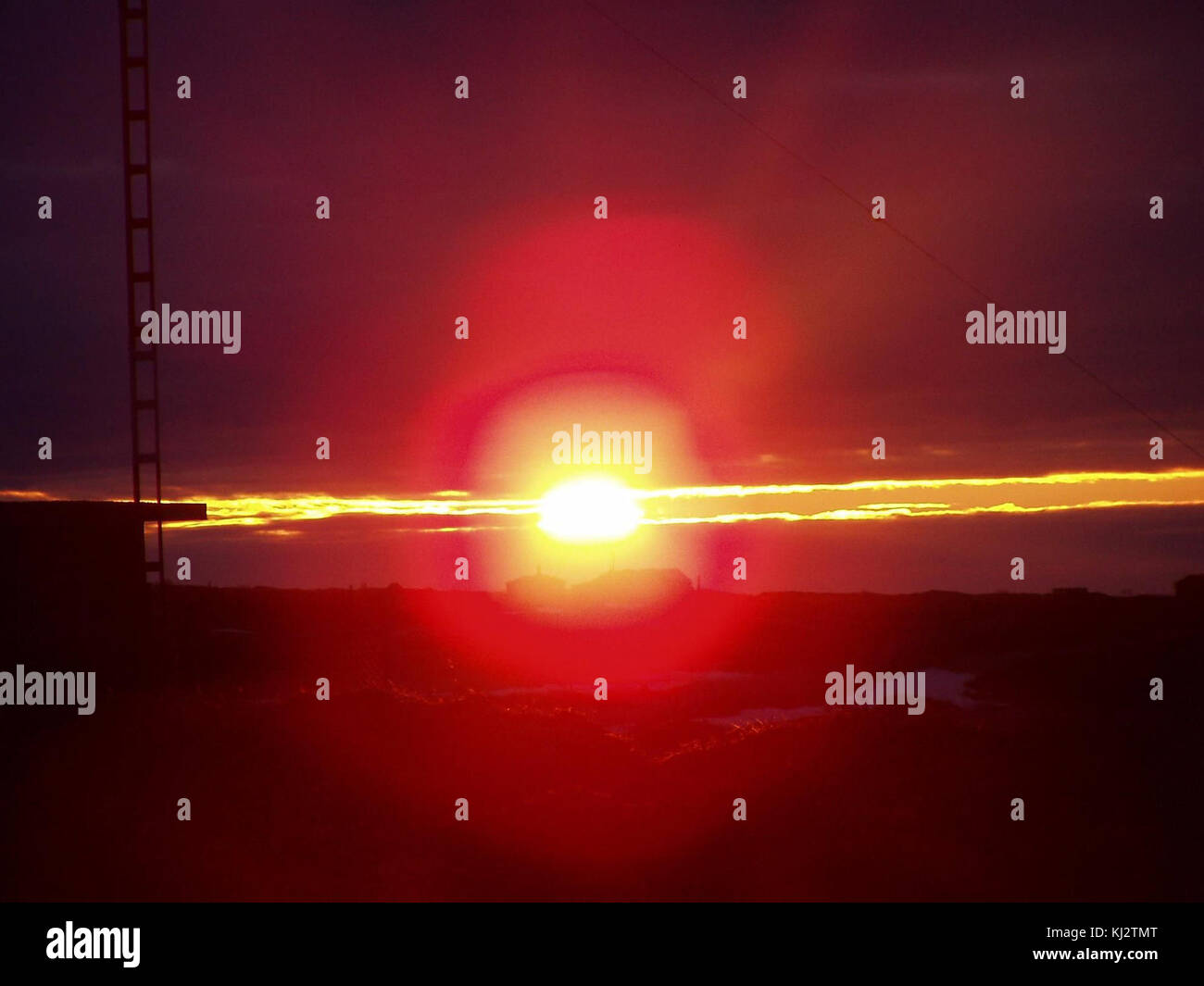 Canada fire sunset Stock Photo - Alamy