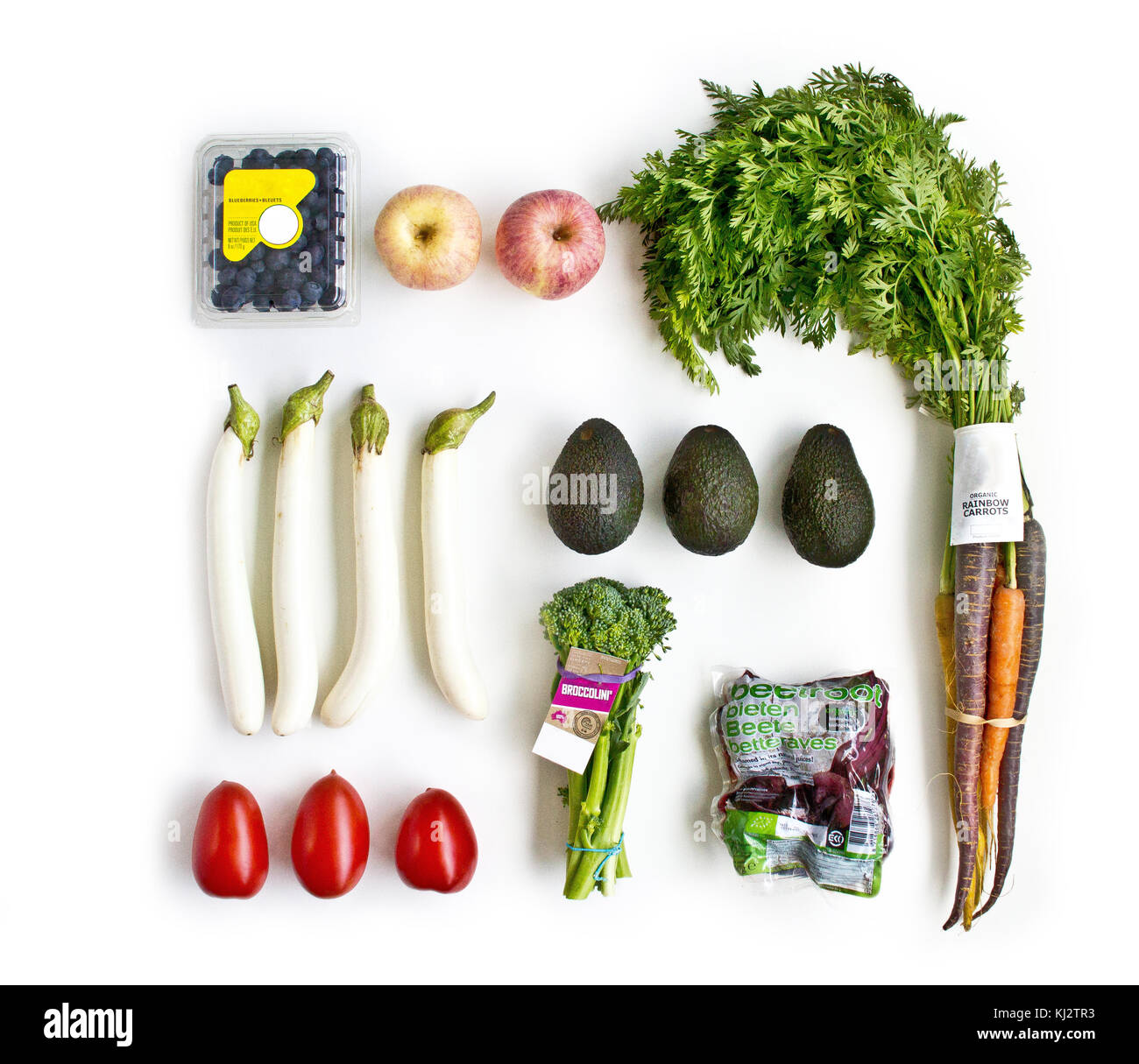 Fresh Produce Layout Stock Photo - Alamy