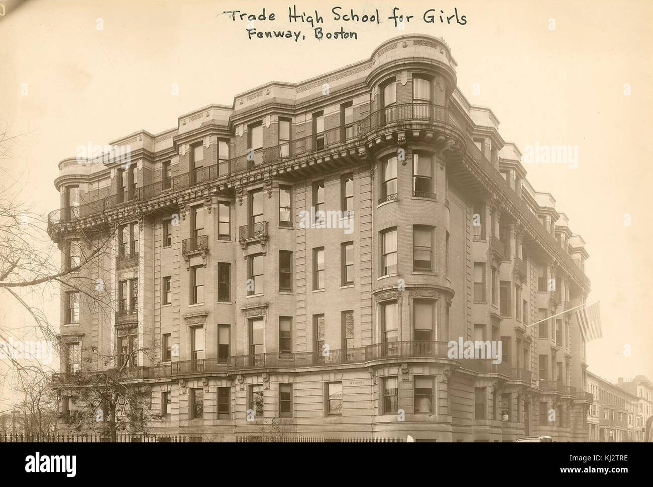 This photograph from the City of Boston Archives showcases the Trade ...