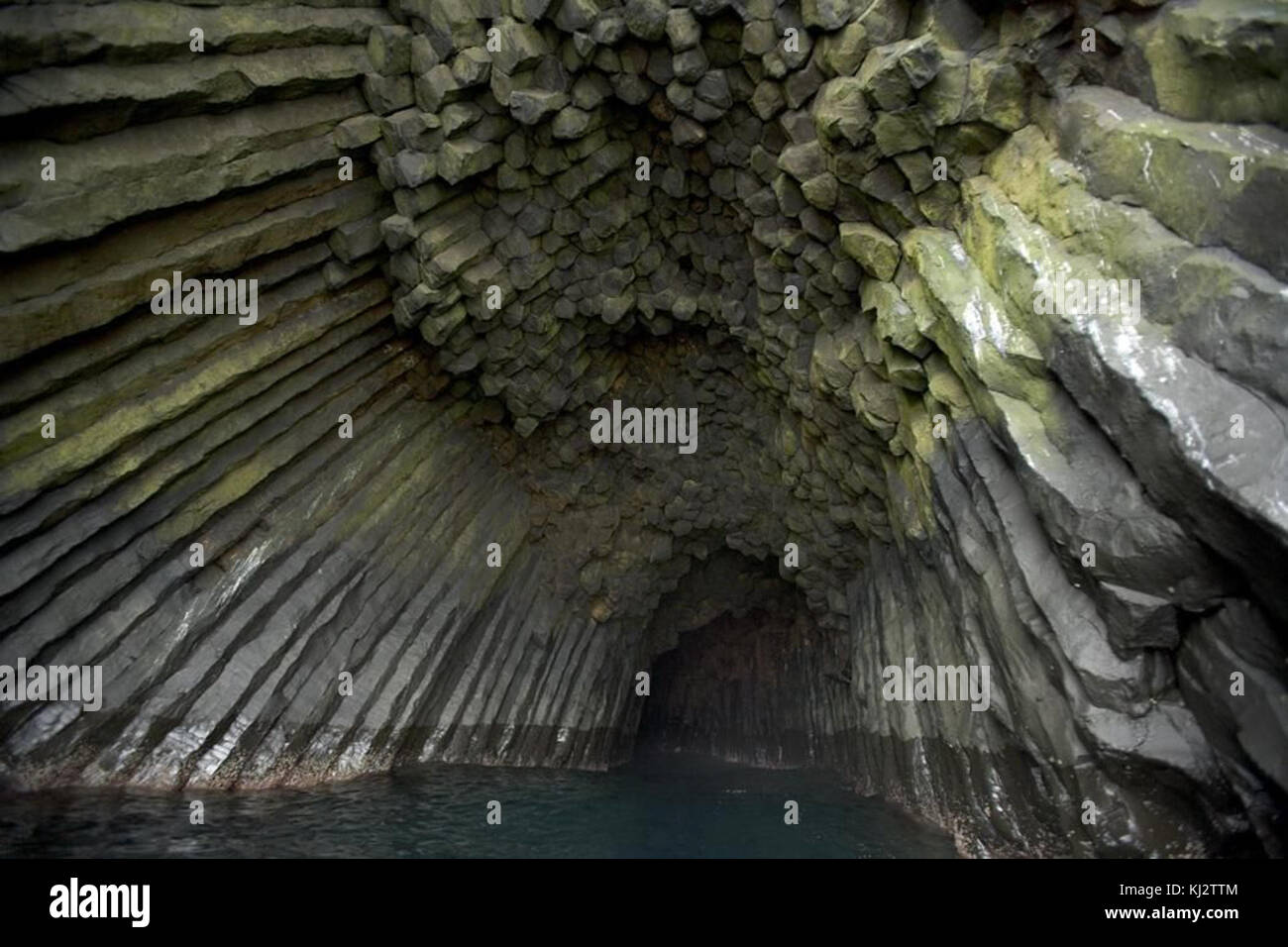 Cave basalt formation Stock Photo - Alamy