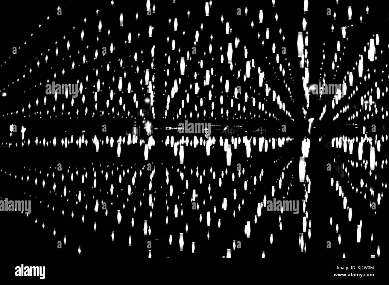 Abstract light installation Stock Photo - Alamy