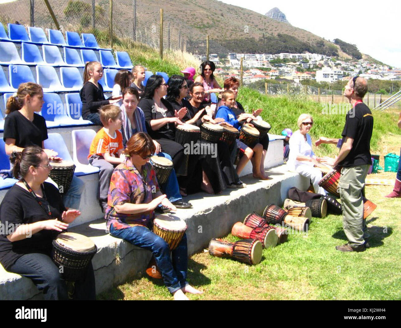 Drumming in Cape Town Stock Photo - Alamy