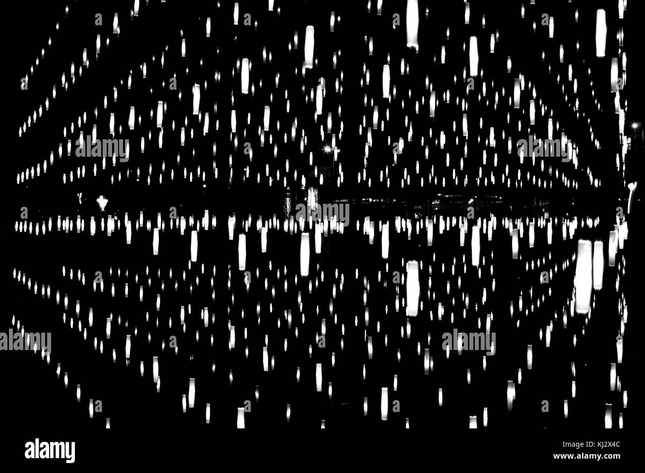 Abstract light installation Stock Photo - Alamy