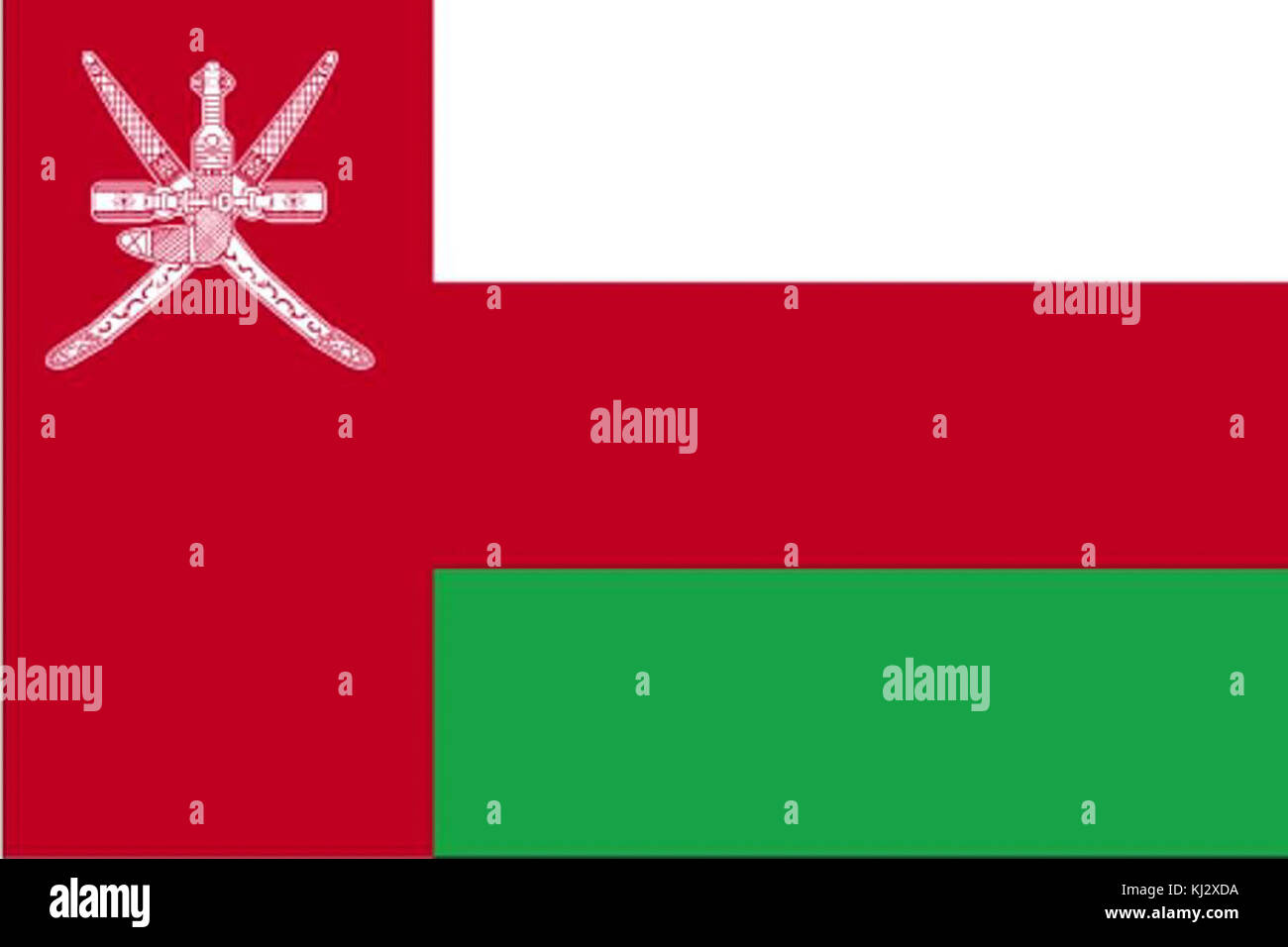 Flag of Oman Stock Photo - Alamy