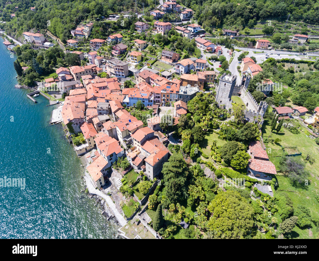 Castle of Rezzonico - Como lake in Italy Stock Photo - Alamy