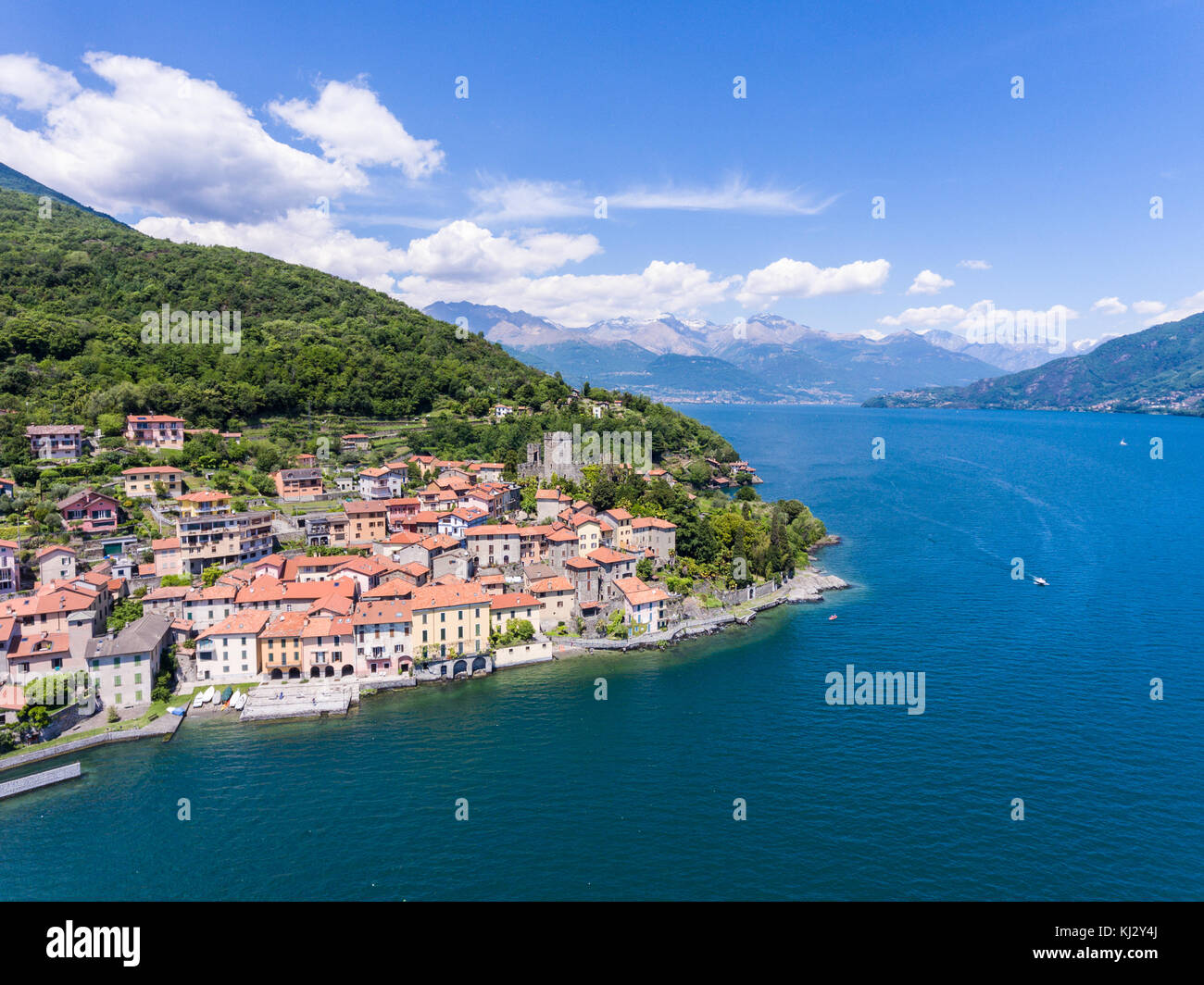 Village of Rezzonico - Como lake in Italy Stock Photo - Alamy