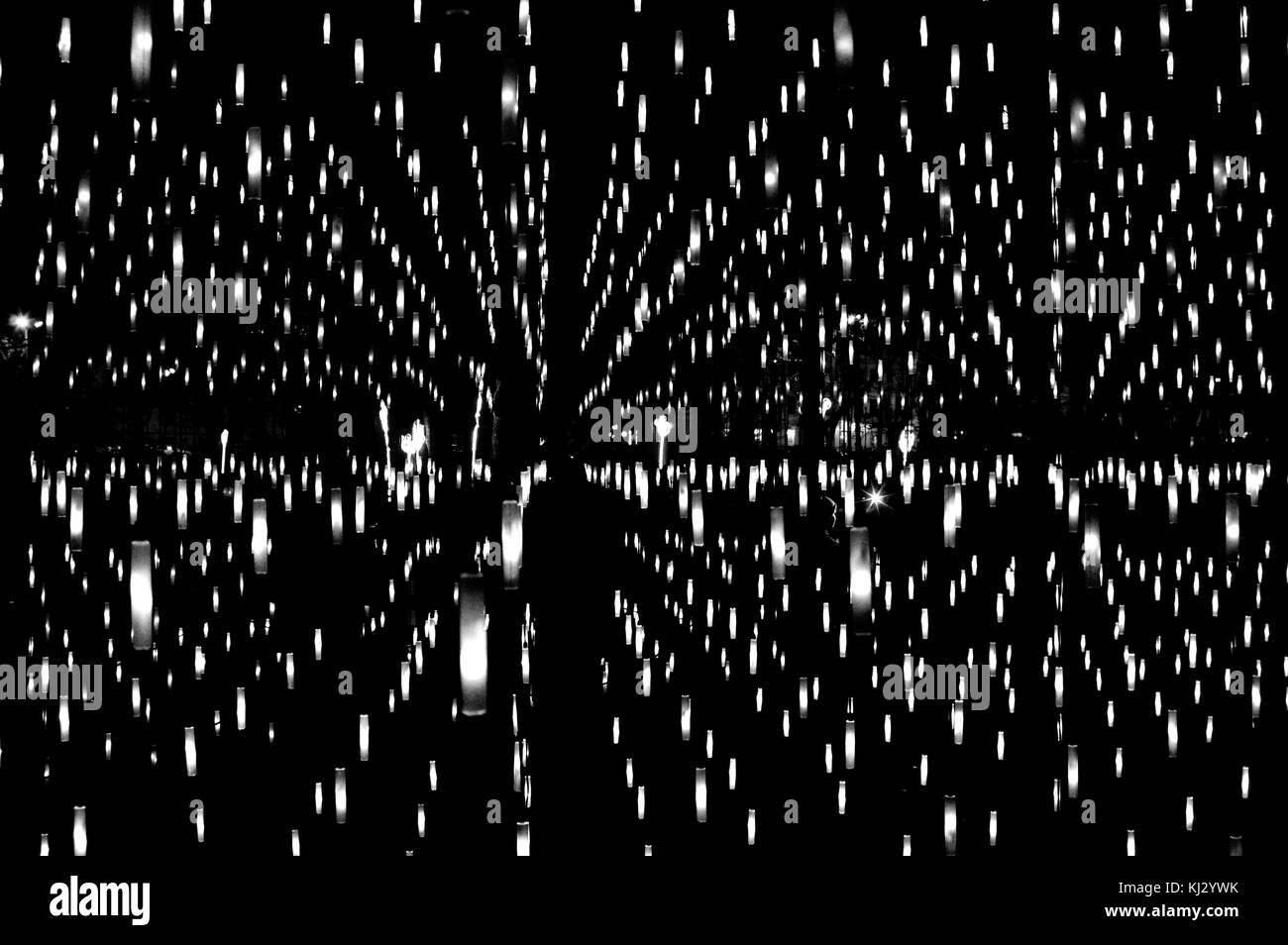 Abstract light installation Stock Photo - Alamy