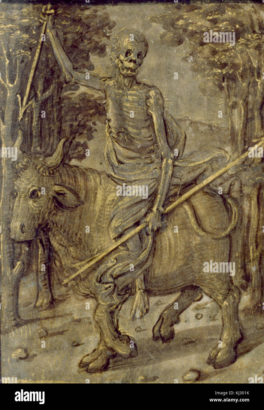 Jean Poyer - Book of Hours - Walters W430 - Obverse Detail Stock Photo ...